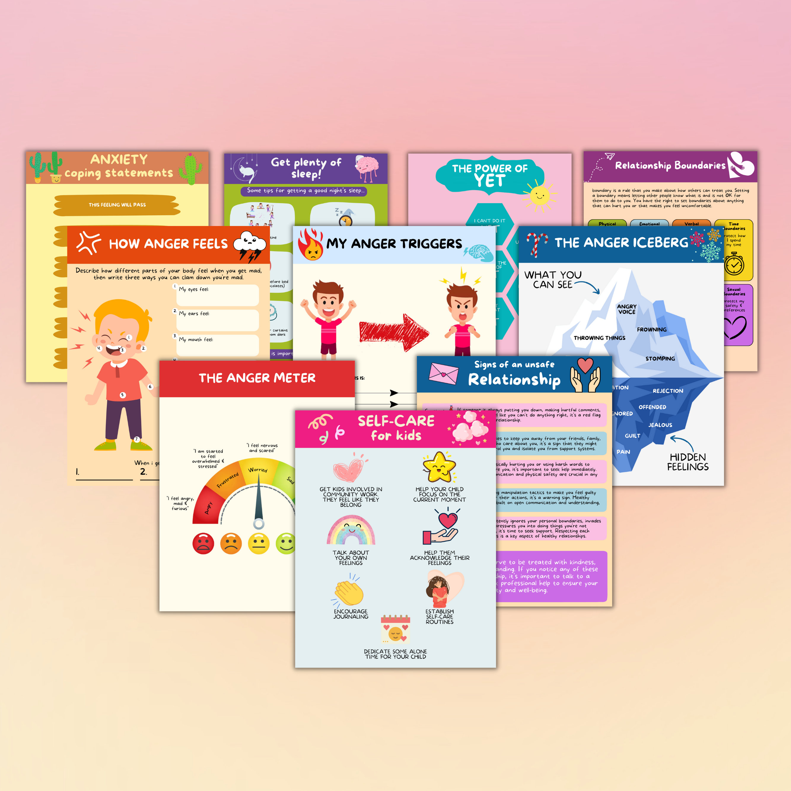Kids Therapy Bundle, Life Skills, Emotional Resiliency Therapy ...