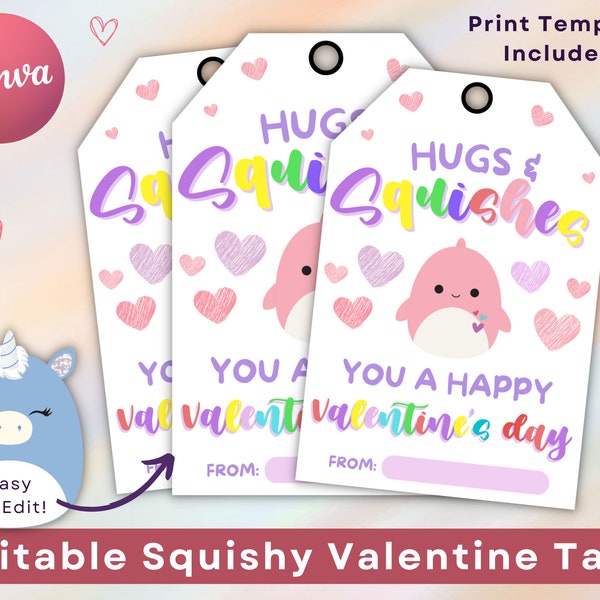 Squishy Valentine Card - Etsy
