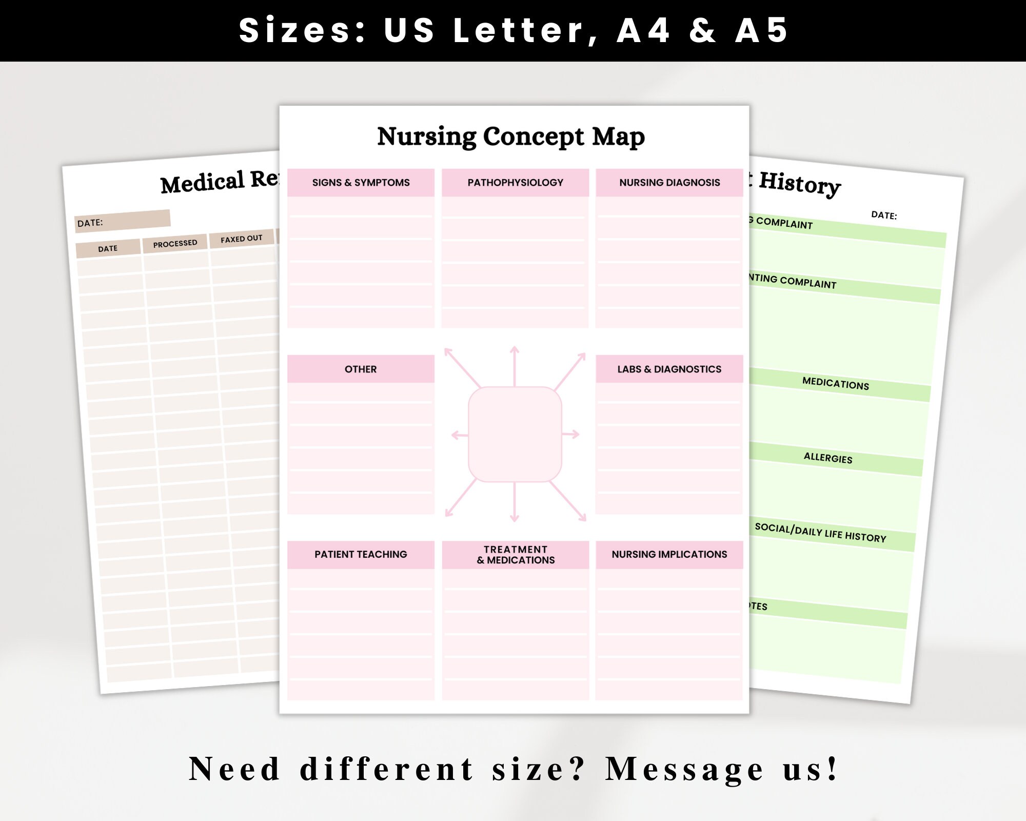 Nursing Care Plan Sample Template Nursing Bundle Pdf Nursing - Etsy UK