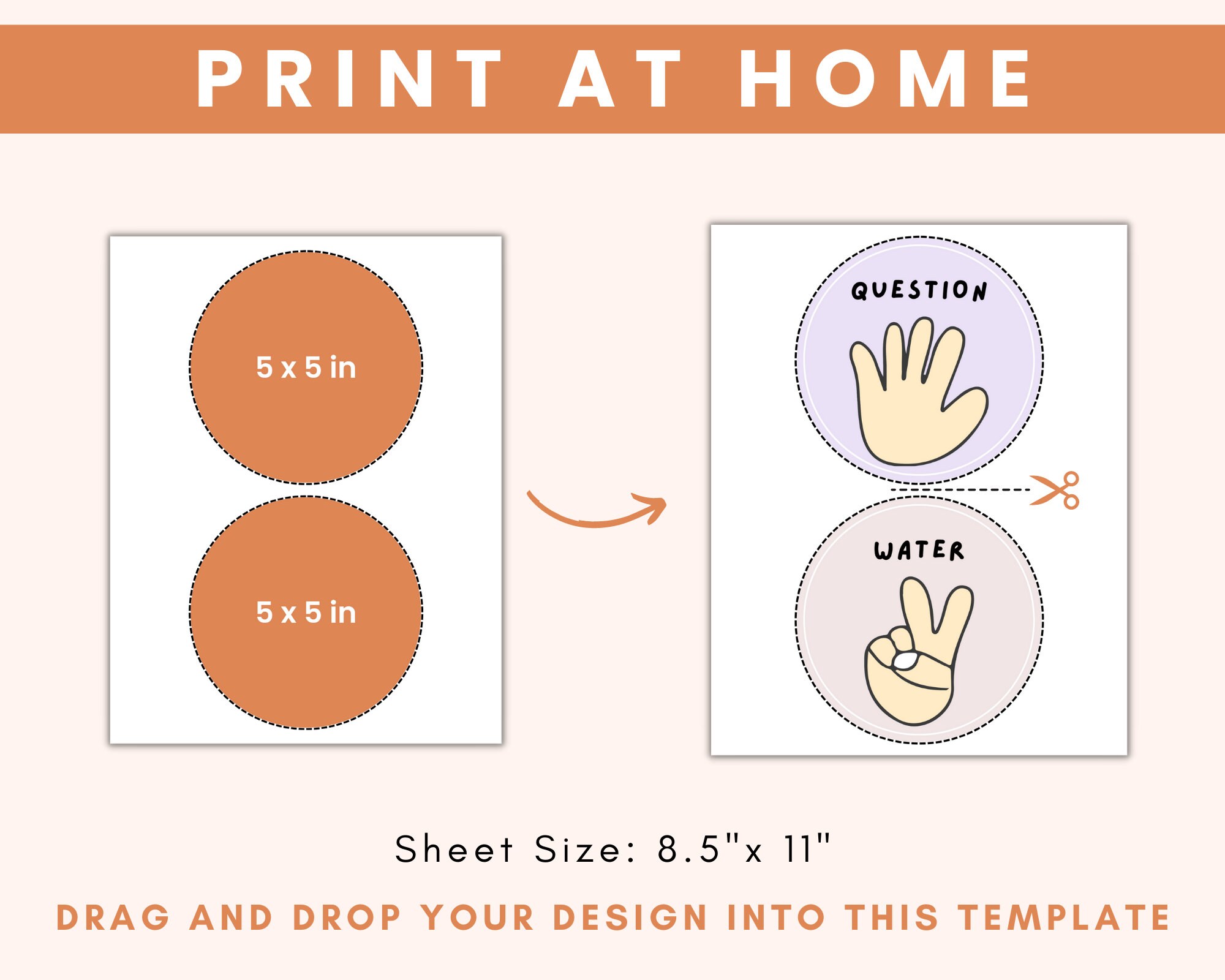 Hand Signal Postersrainbow Hand Signal Postersclassroom Hand - Etsy