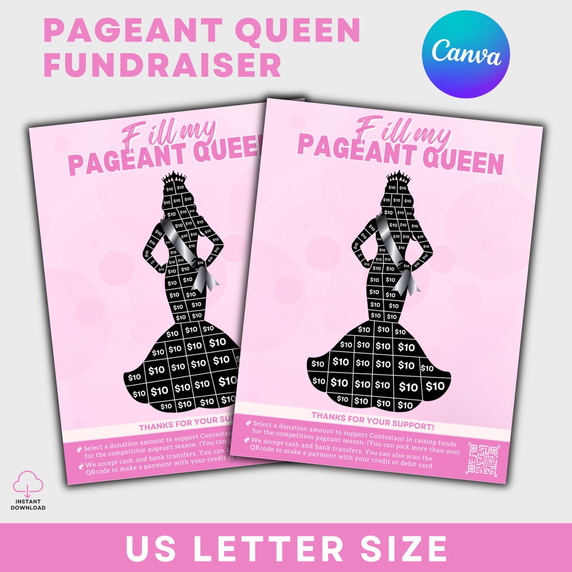 Editable Pageant Fundraiser, Help Me Fill My Pageant Queen Fundraiser ...