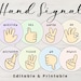 Hand Signal Posters,rainbow Hand Signal Posters,classroom Hand Signals ...