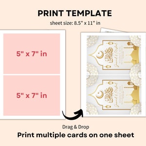 Eid Invite, Eid Party Invitation, Editable Elegant Eid Party Invite ...