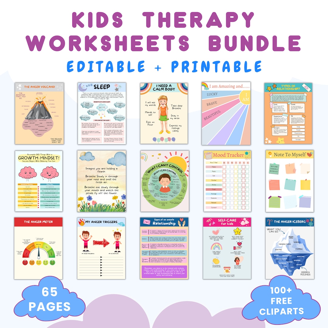 Kids Skills in Life Essential Bundle, Kids Therapy Bundle, Mental ...