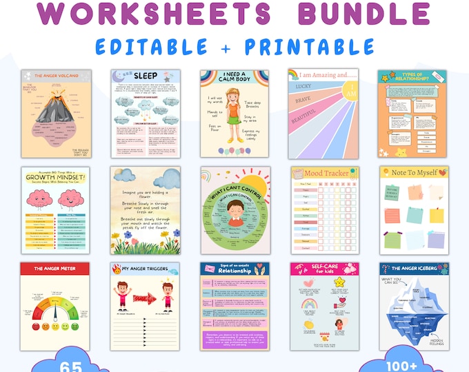 Self Esteem Worksheets for Kids, Teen Self Esteem, Teen Mental Health ...