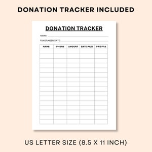 Editable Track Fundraiser, Track Fundraising Flyer Pick a Date Donation ...