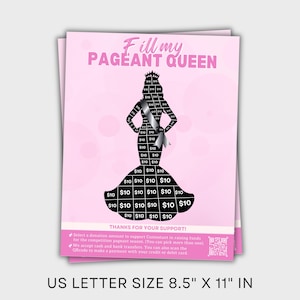 Editable Pageant Fundraiser, Help Me Fill My Pageant Queen Fundraiser ...