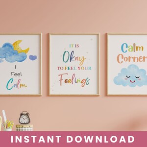 30 Calming Corner Posters Bundle, Calm Corner Decor, Calm Corner Kit ...