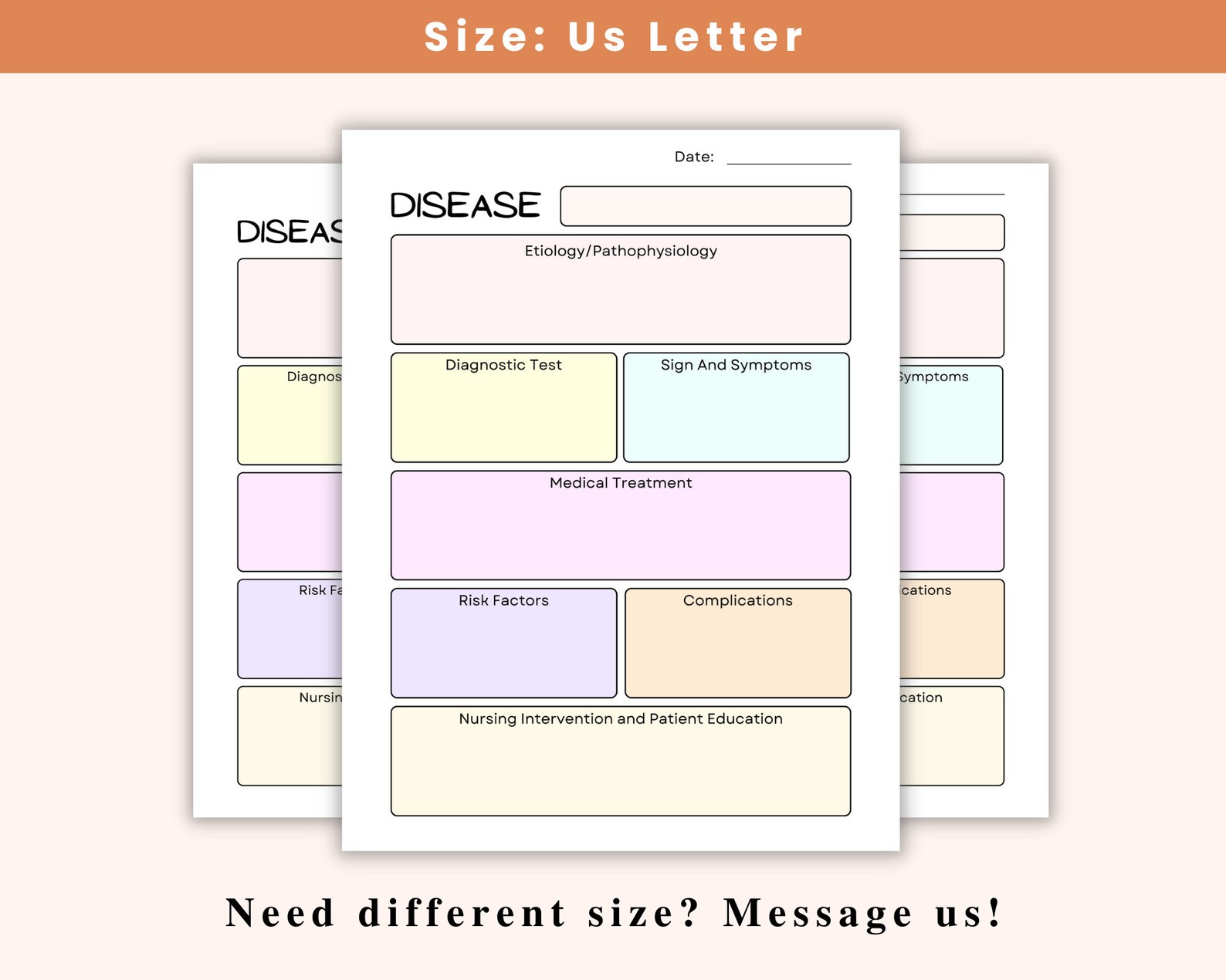 Patho Nursing Guide Nursing Guide Template Concept Map - Etsy