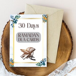 30 Ramadan Dua Cards 30 Day Dua Ramadan Printable 30 Day Ramadan Decor ...