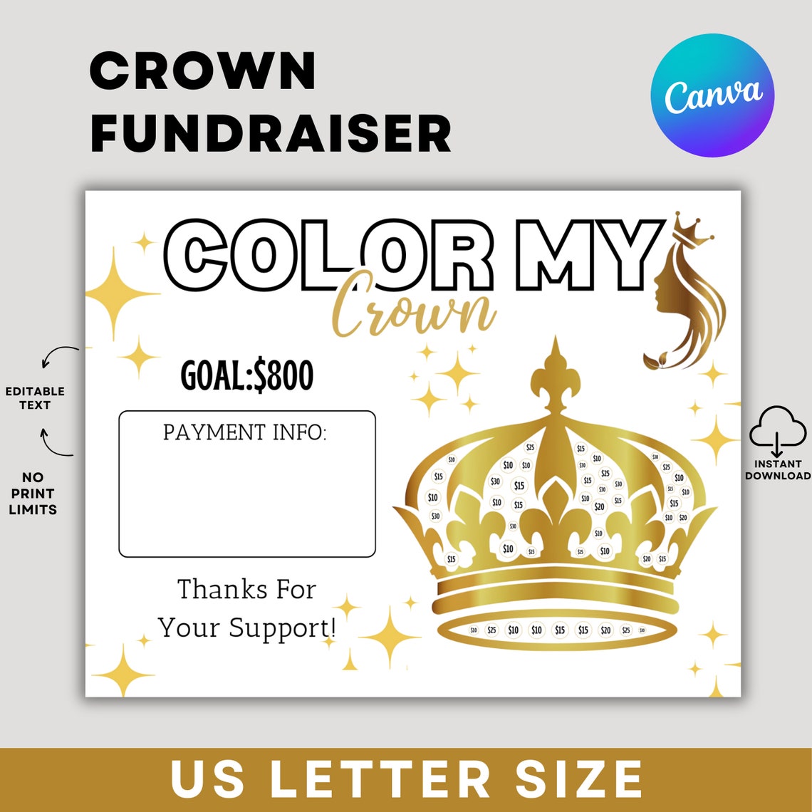 Fill My Crown Fundraising Template, Pageant Fundraising Calendar,pick a ...