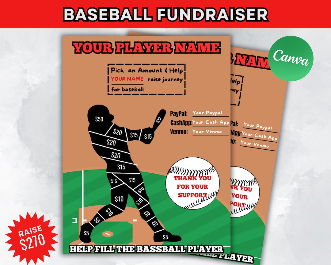 Editable Baseball Calendar Fundraiser Template | Clear the Board ...