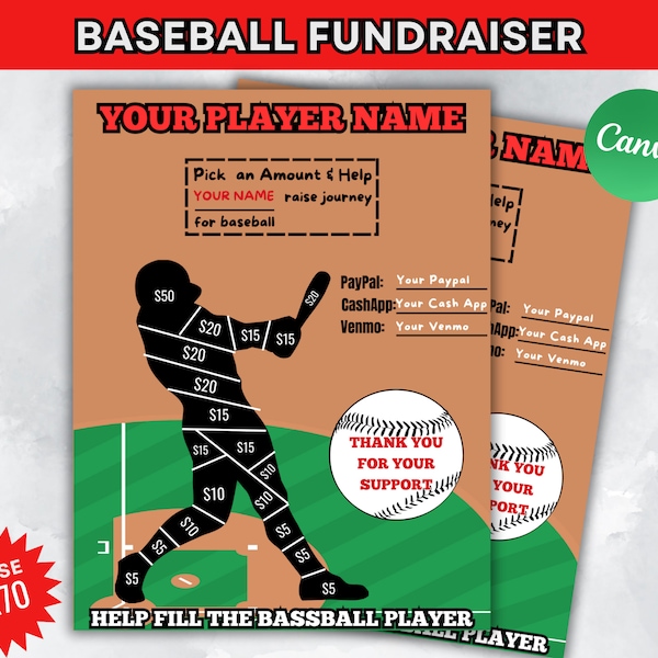 Fill in the Baseball Player - Etsy