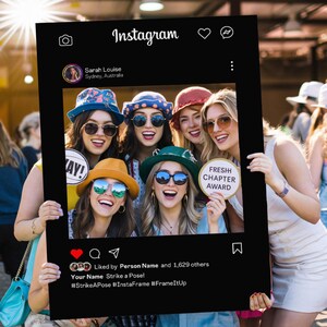 Instagram Frame Template, Instagram Photo Booth Frame Template,blogger ...