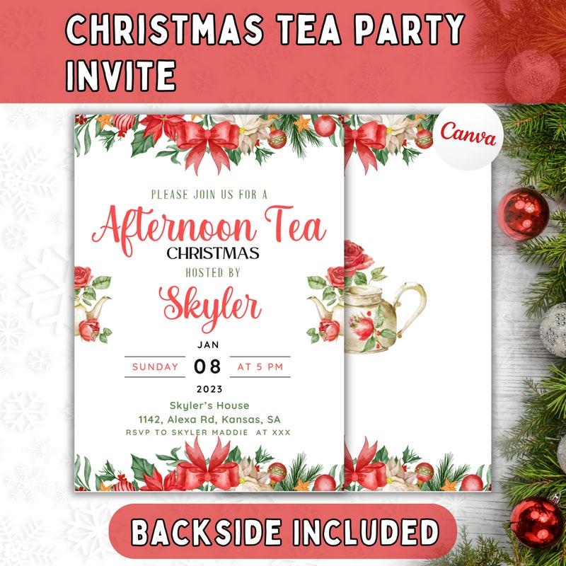 Christmas Tea Party - Etsy