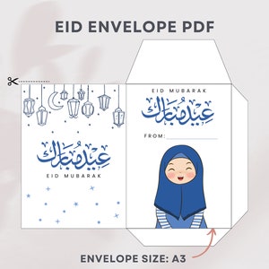10 Eid Money Envelopes -eid Envelopes Bundle- Eid Money Envelopes Set ...