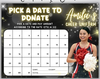 Church Fundraising Calendar, Pick a Date Donation Church Calendar ...
