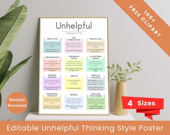 Unhelpful Thinking Poster - Etsy