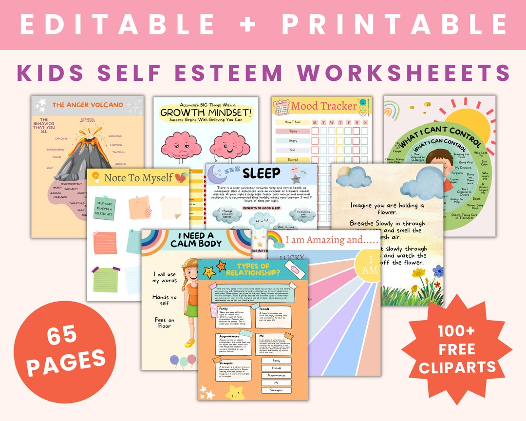 Kids Life Skills Essential Bundle, Kids Anxiety Toolbox, Therapy ...