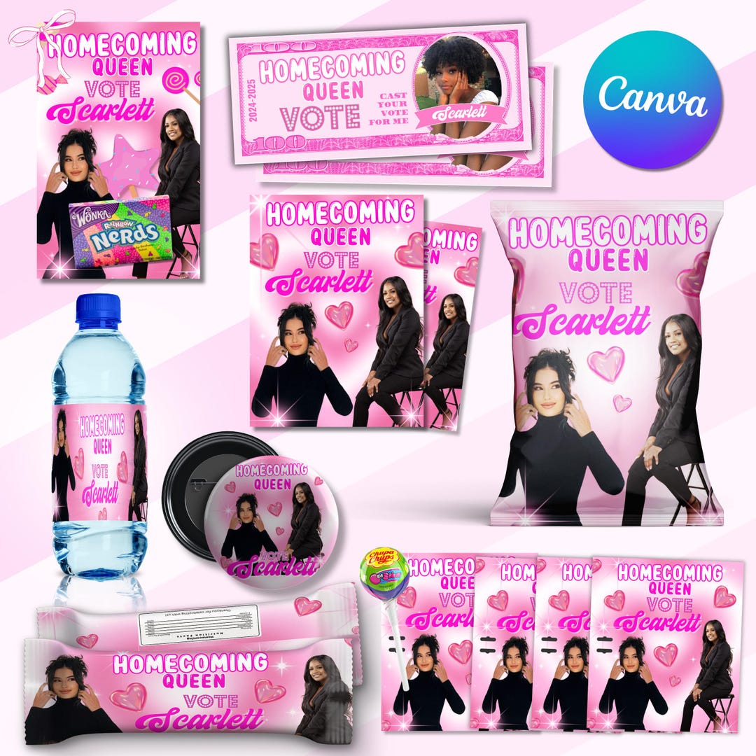 Homecoming Campaign Treat Bundle, Homecoming Queen Templates ...