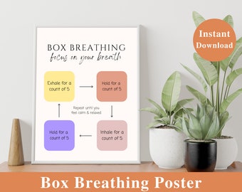 Box Breathing Wall Art - Etsy