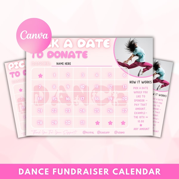 Sponsor My Dance Season Template - Etsy