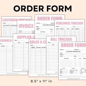 Craft Show Bundle, Craft Fair Template, Order Form Template, Scan to ...