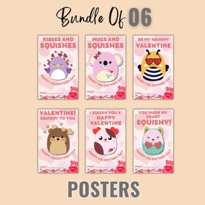 15 Squishmallow Valentine Day Cards Squishy Valentine Cards ...