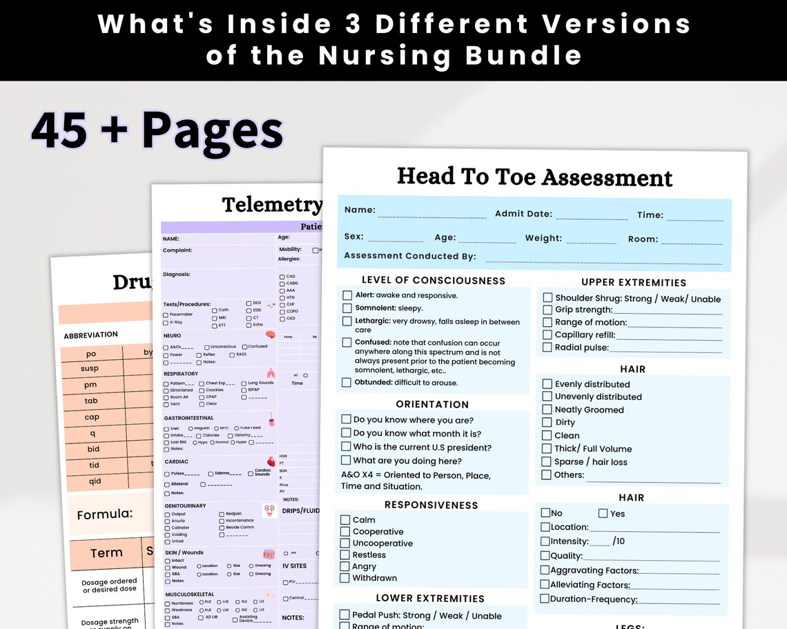 Nursing Care Plan Sample Template Nursing Bundle Pdf Nursing - Etsy