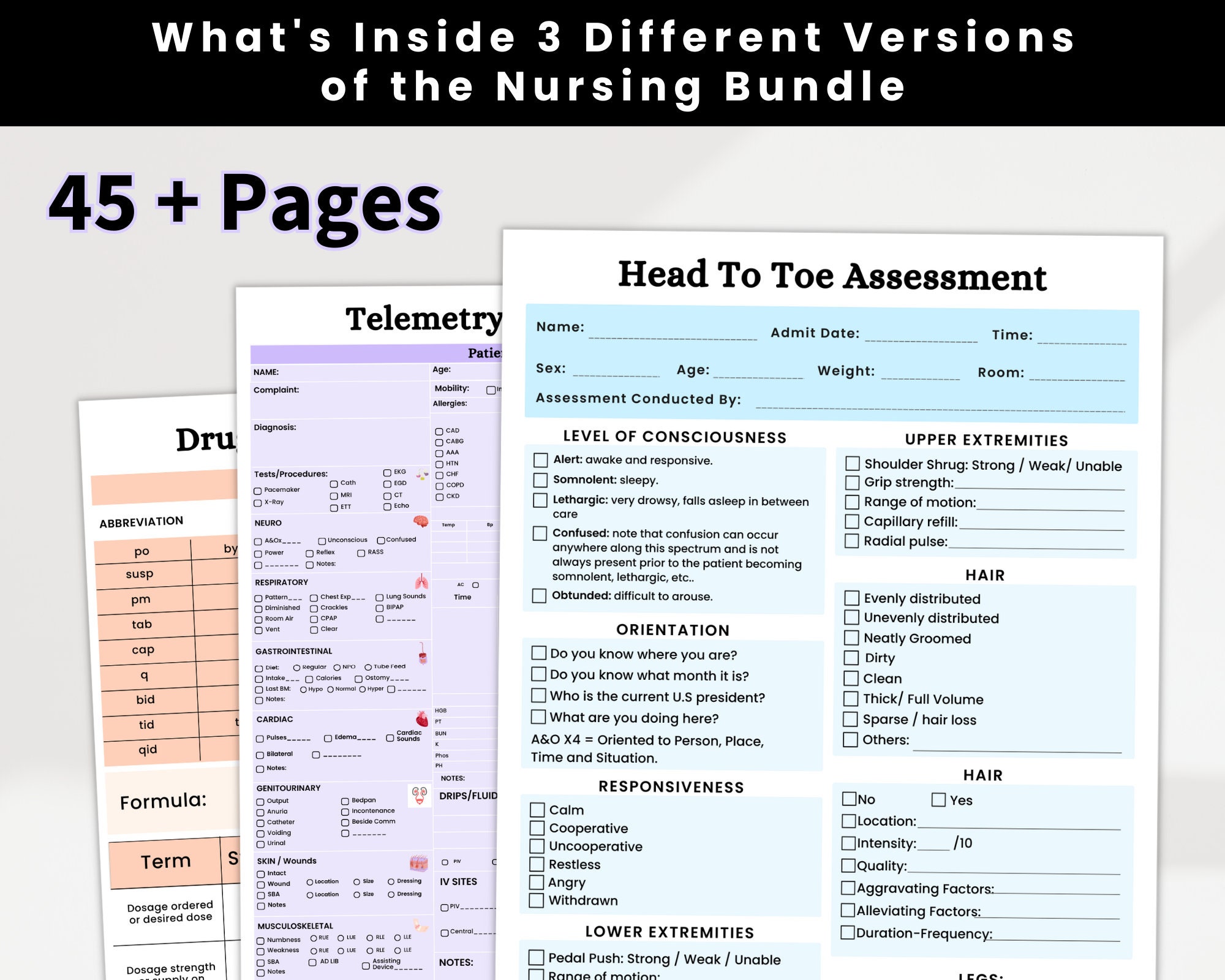 Nursing Care Plan Sample Template Nursing Bundle Pdf Nursing - Etsy UK