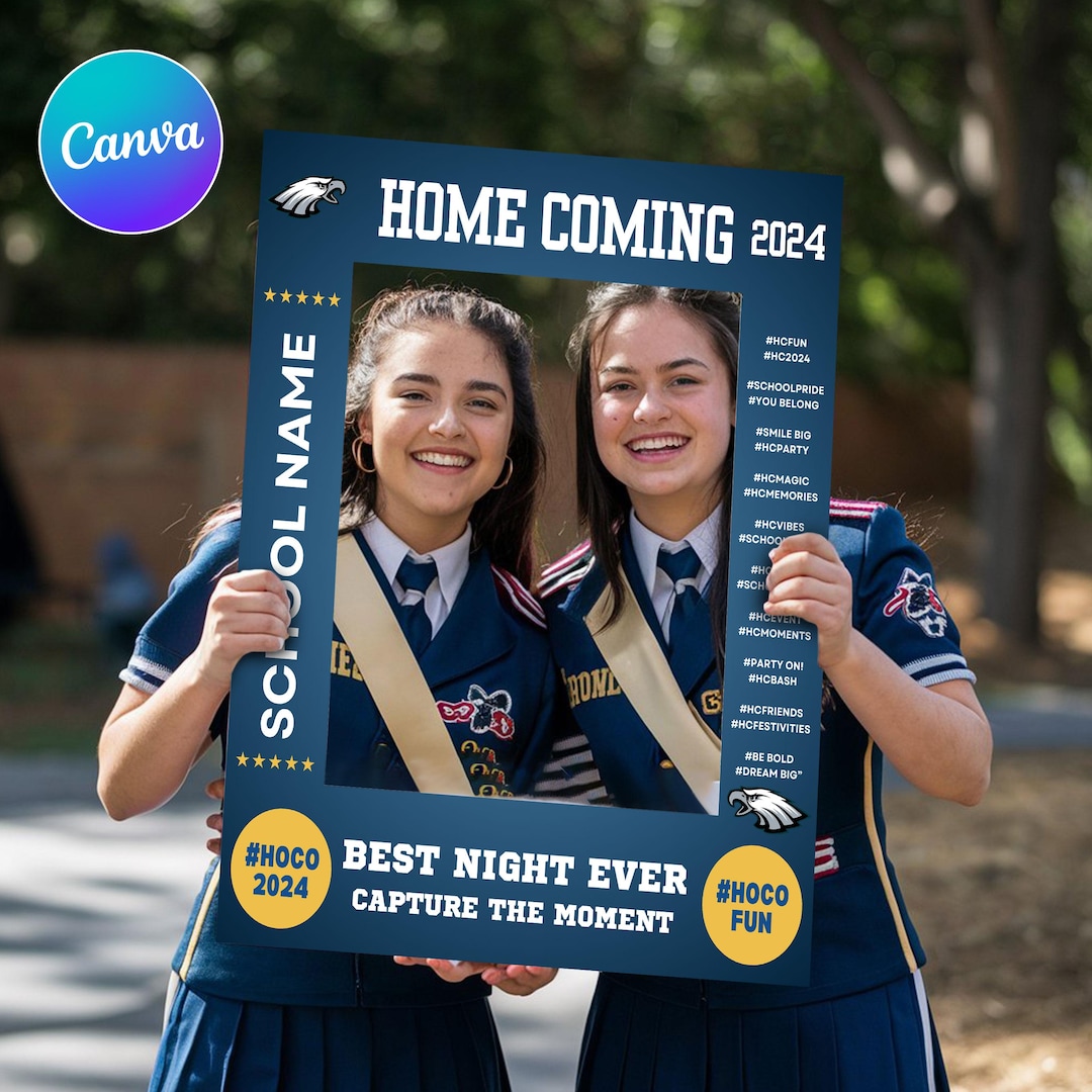 Homecoming Photo Booth Selfie Frame, Selfie Photo Prop, Selfie Frame ...