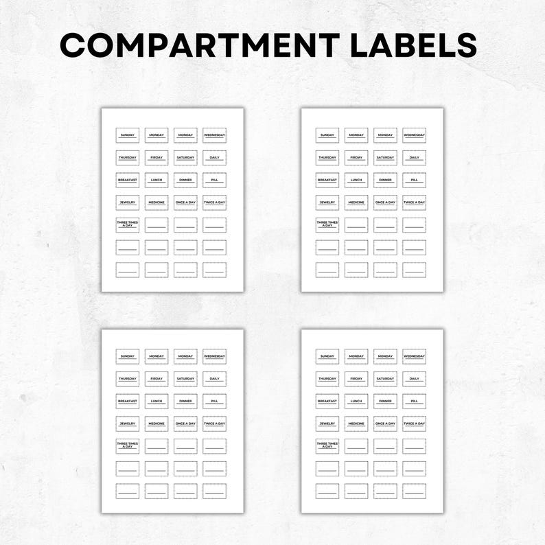 Pocket Pharmacy Labels, Printable Medicine Labels, Pill Labels, Pill ...