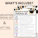 EDITABLE Graduation Survival Kit, After Graduation Survival Kit ...