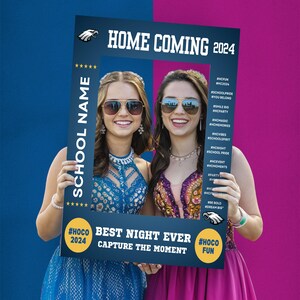 Homecoming Photo Booth Selfie Frame, Selfie Photo Prop, Selfie Frame ...