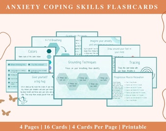 Cbt Coping Cards - Etsy