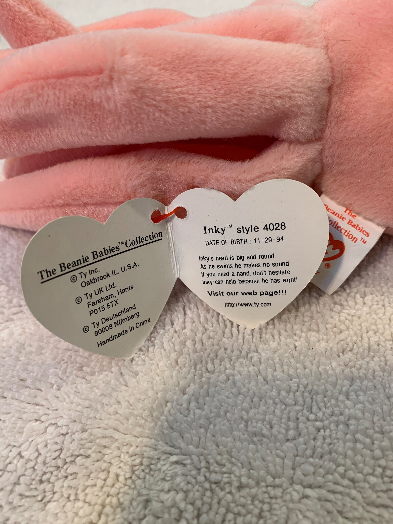 Inky the Octopus Beanie Baby - Etsy