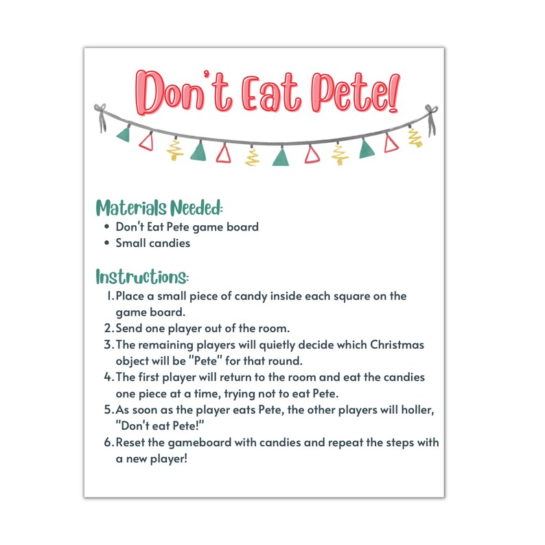 Don't Eat Pete Christmas! - Etsy