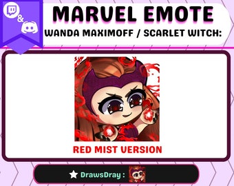 Scarlet Witch Twitch Emotes - Etsy Canada