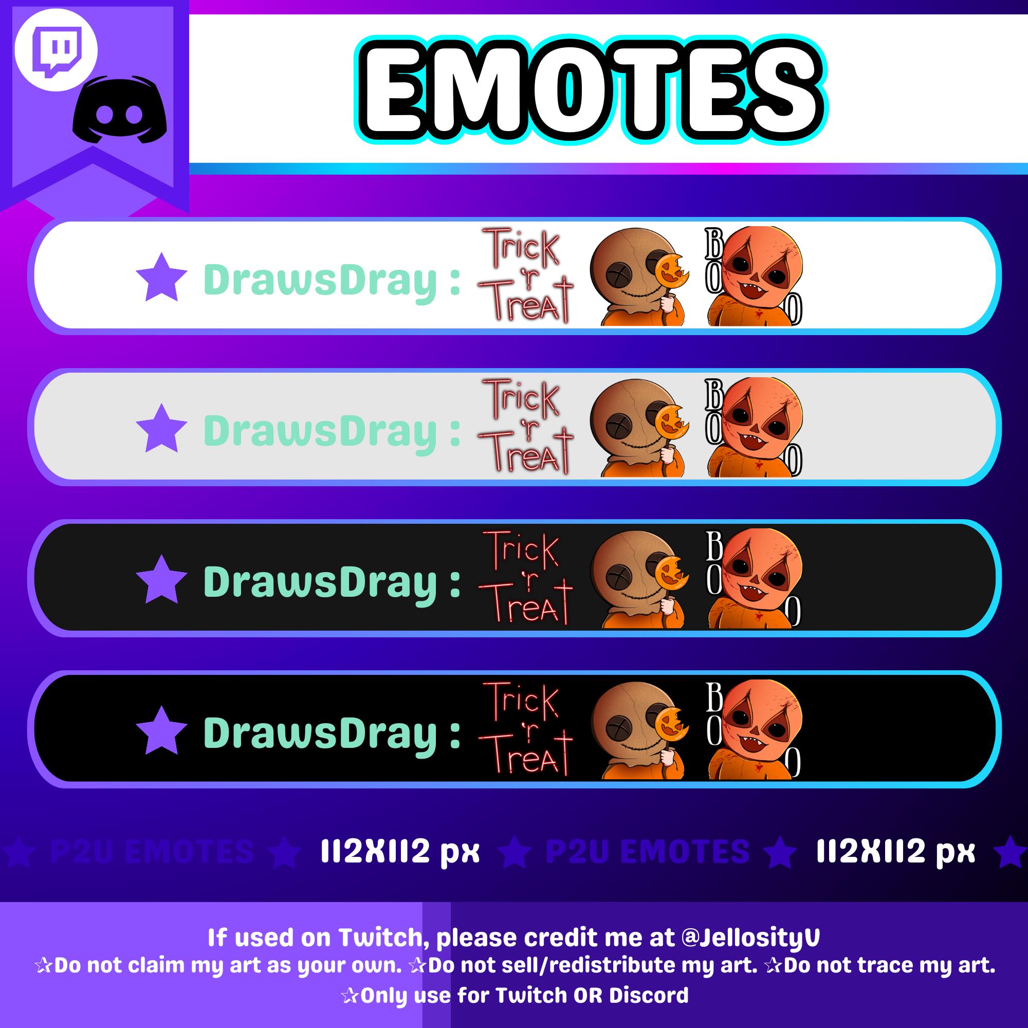 Horror Movie Emote Sam Trick R Treat TWITCH & DISCORD P2U Static - Etsy