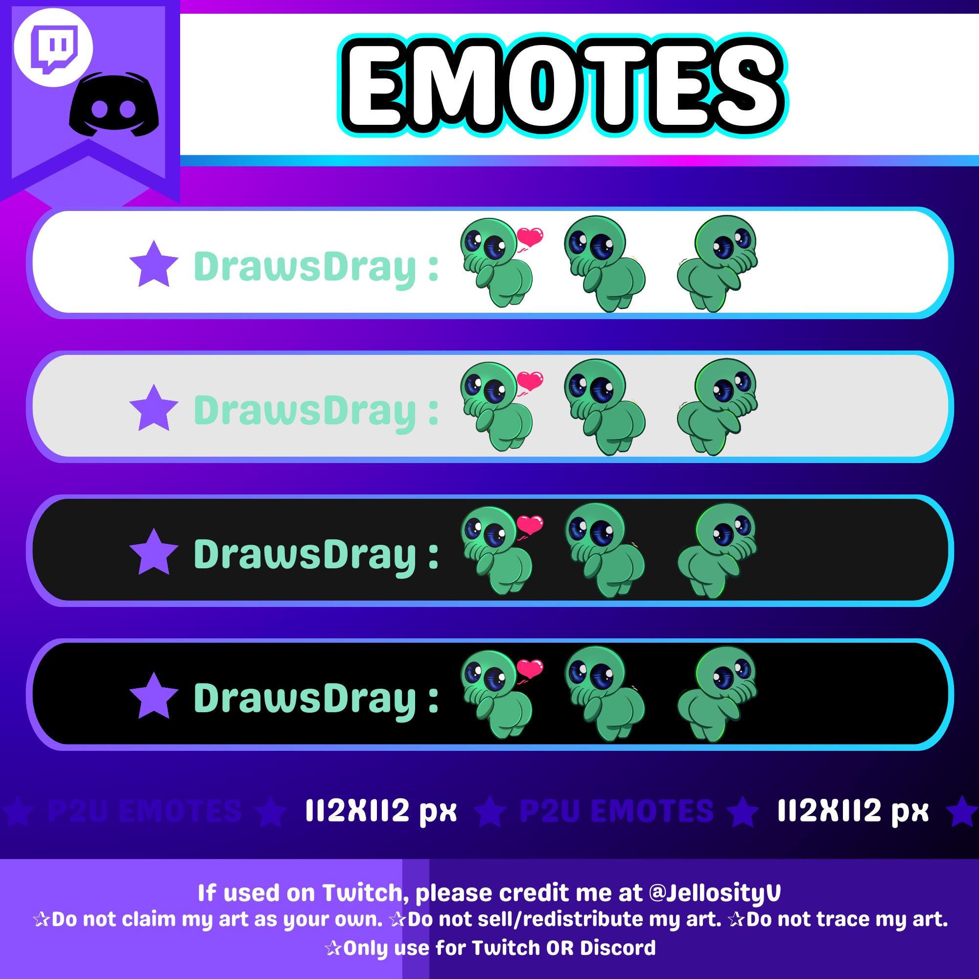 Monsters Emote | Cthulhu! | Juicy/twerk Emotes | TWITCH & DISCORD | P2U ...