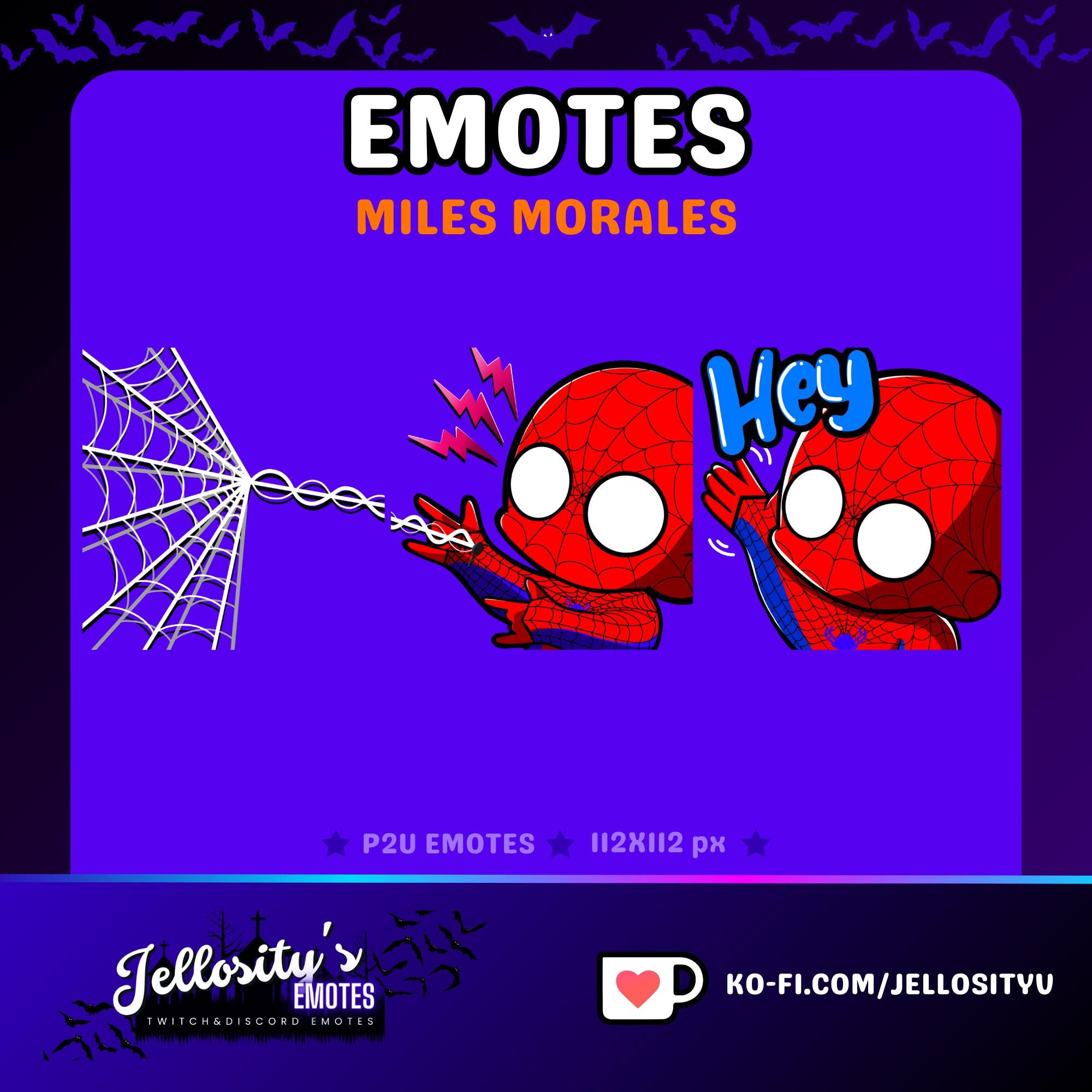 Marvel Emotes Spider-man TWITCH & DISCORD EMOTES P2U Video Game Movies ...