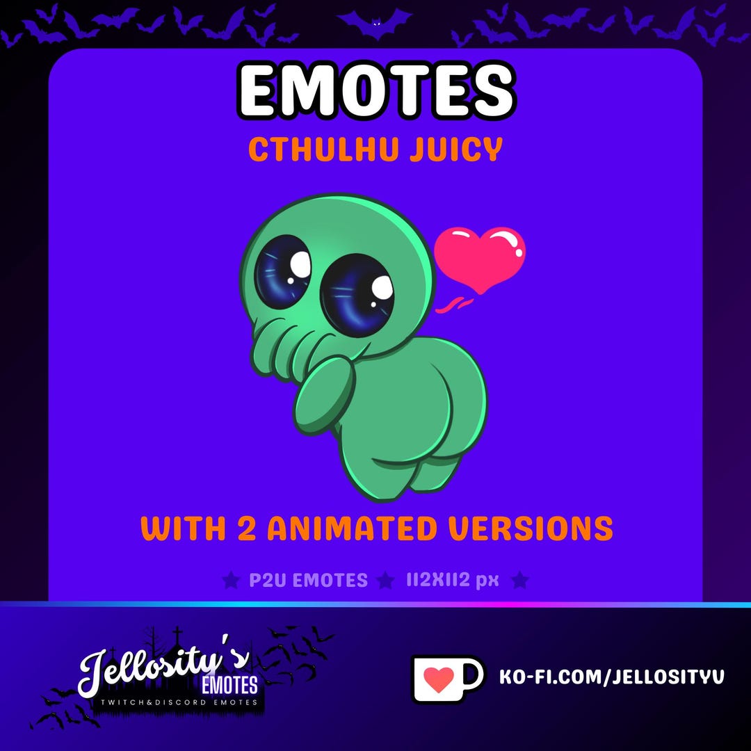 Monsters Emote | Cthulhu! | Juicy/twerk Emotes | TWITCH & DISCORD | P2U ...