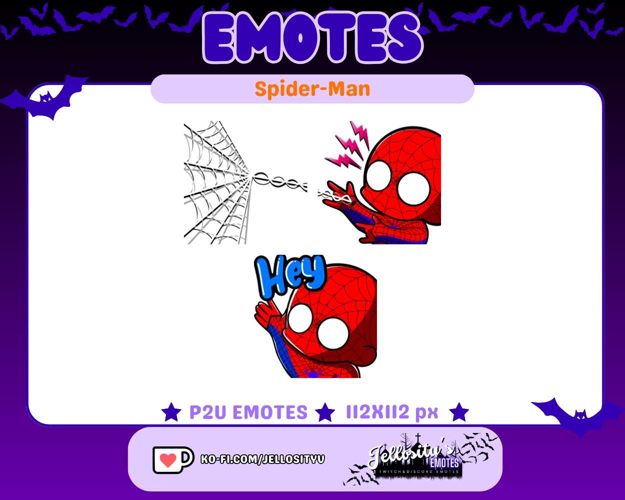 Marvel Emotes | Spider-man | [ TWITCH & DISCORD EMOTES ] | P2U | Video ...