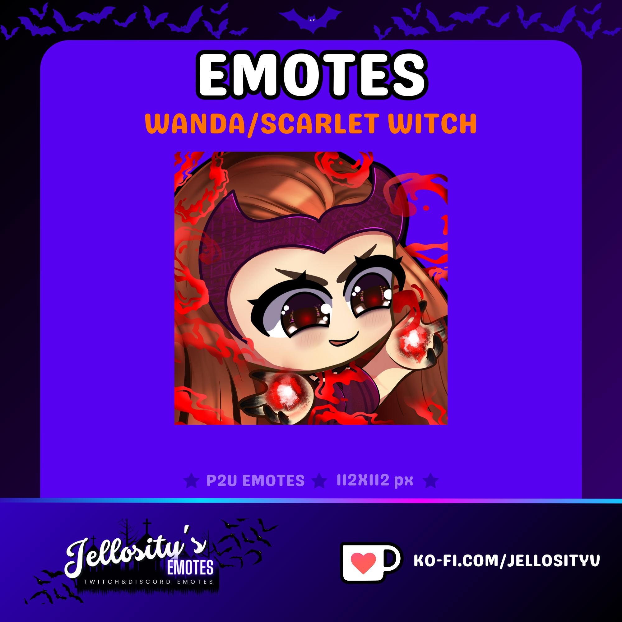 Wanda Maximoff / Scarlet Witch. Red Mist Version With Smirk P2U Emote ...