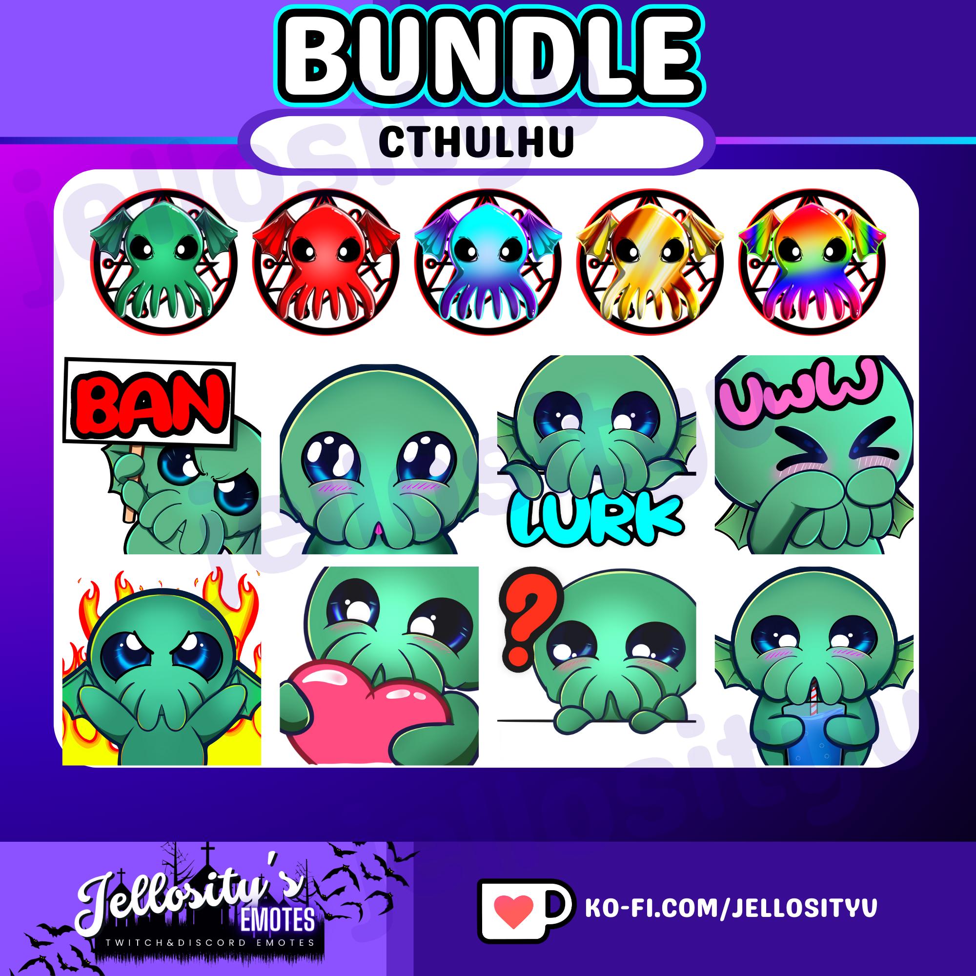 Bundles | Cthulhu! | P2U Emotes/badges | Static/animated | TWITCH ...