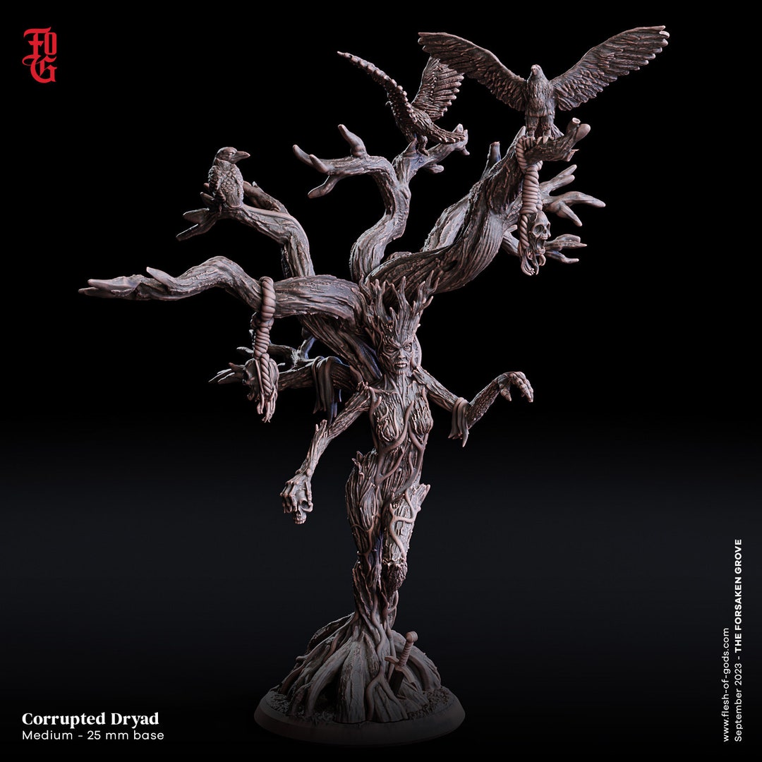 Corrupted Dryad 8K Flesh of Gods Monster/enemy fey - Etsy