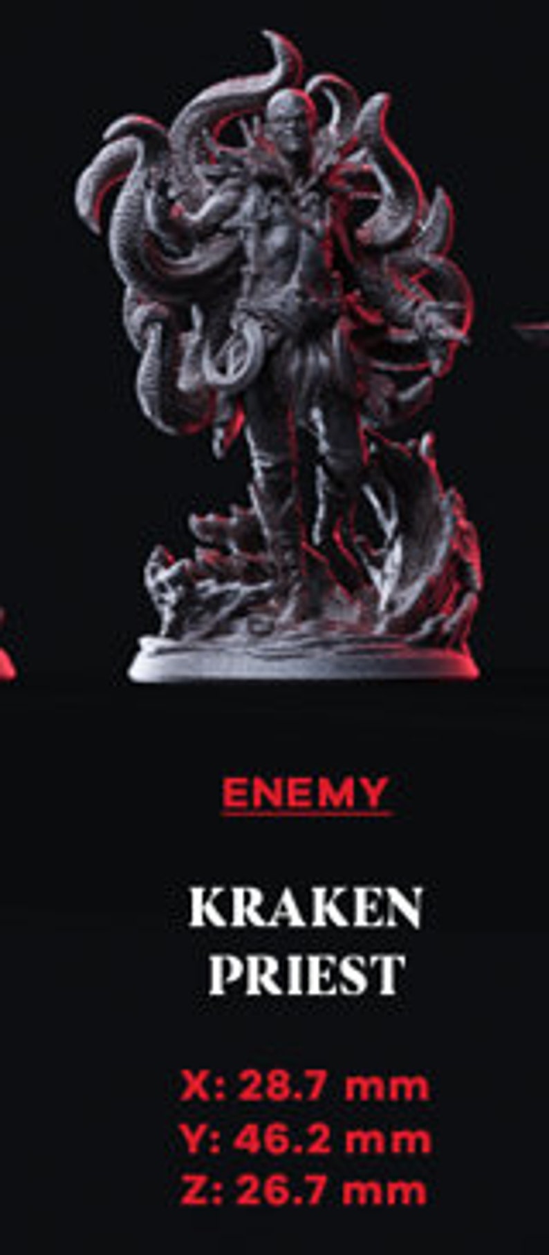 Kraken Priest 8K Flesh of Gods Monster Tentacle Mage - Etsy