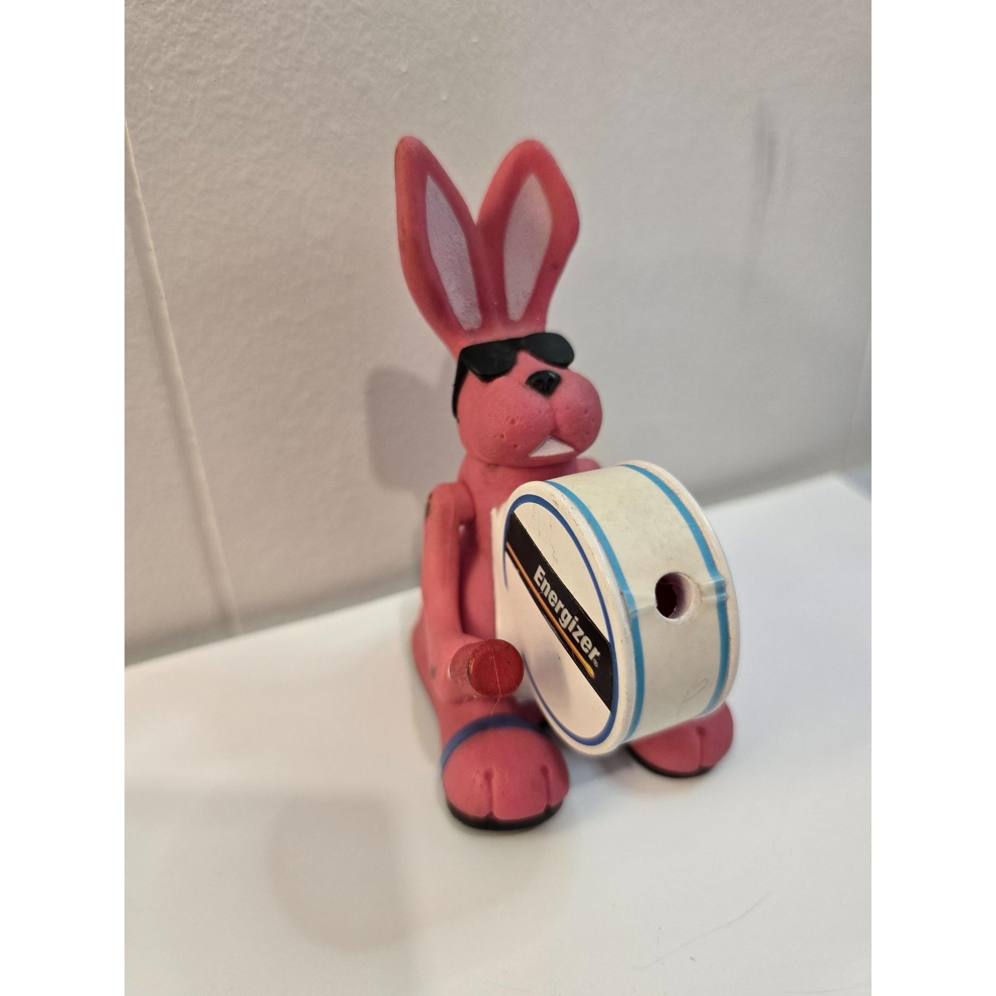 Vintage 1995 Energizer Bunny Figurine Resin Pink Rabbit Drummer - Etsy