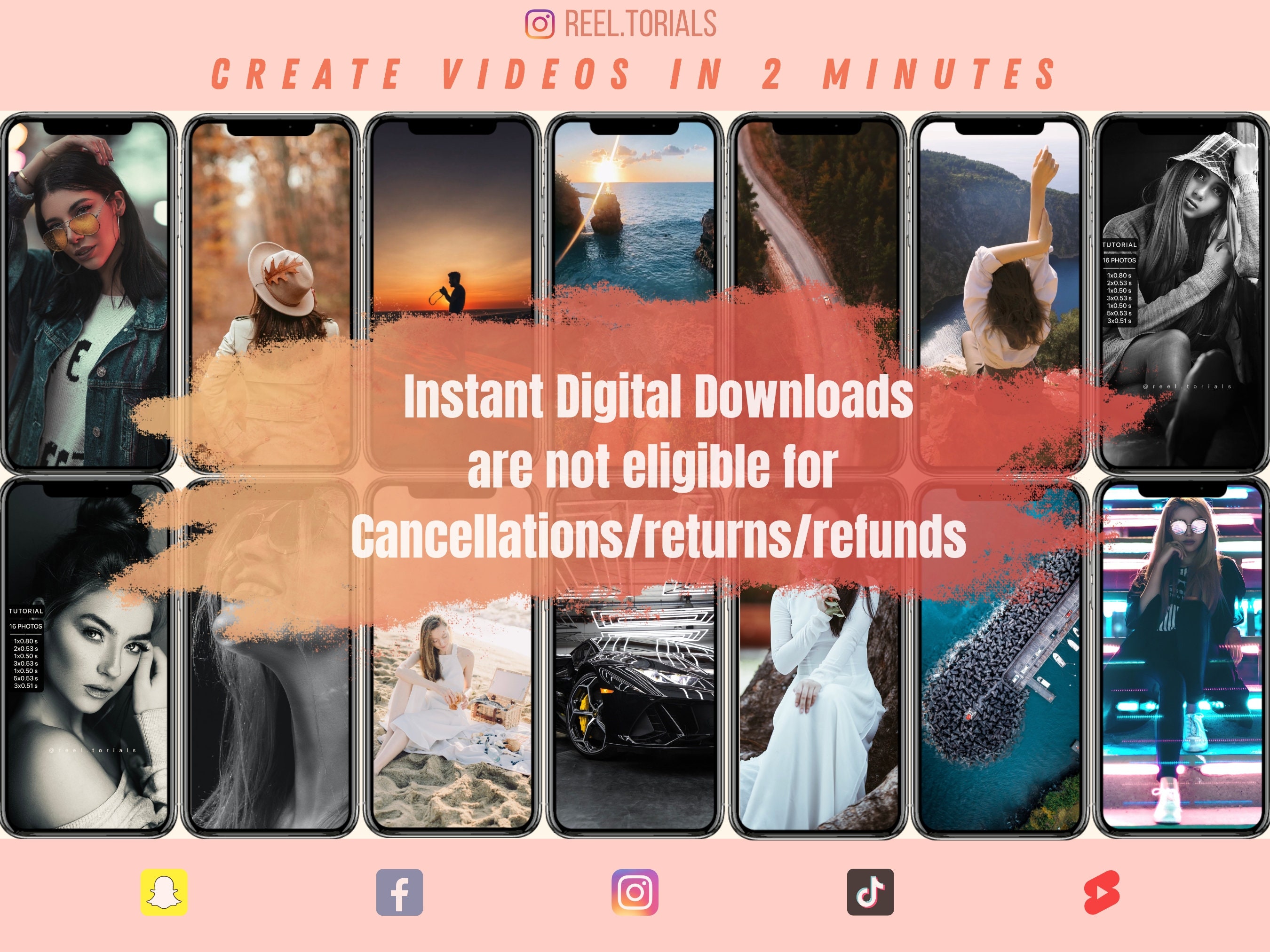 10 Reel Templates of Your Choice Made to Order Travel, Fashion ...