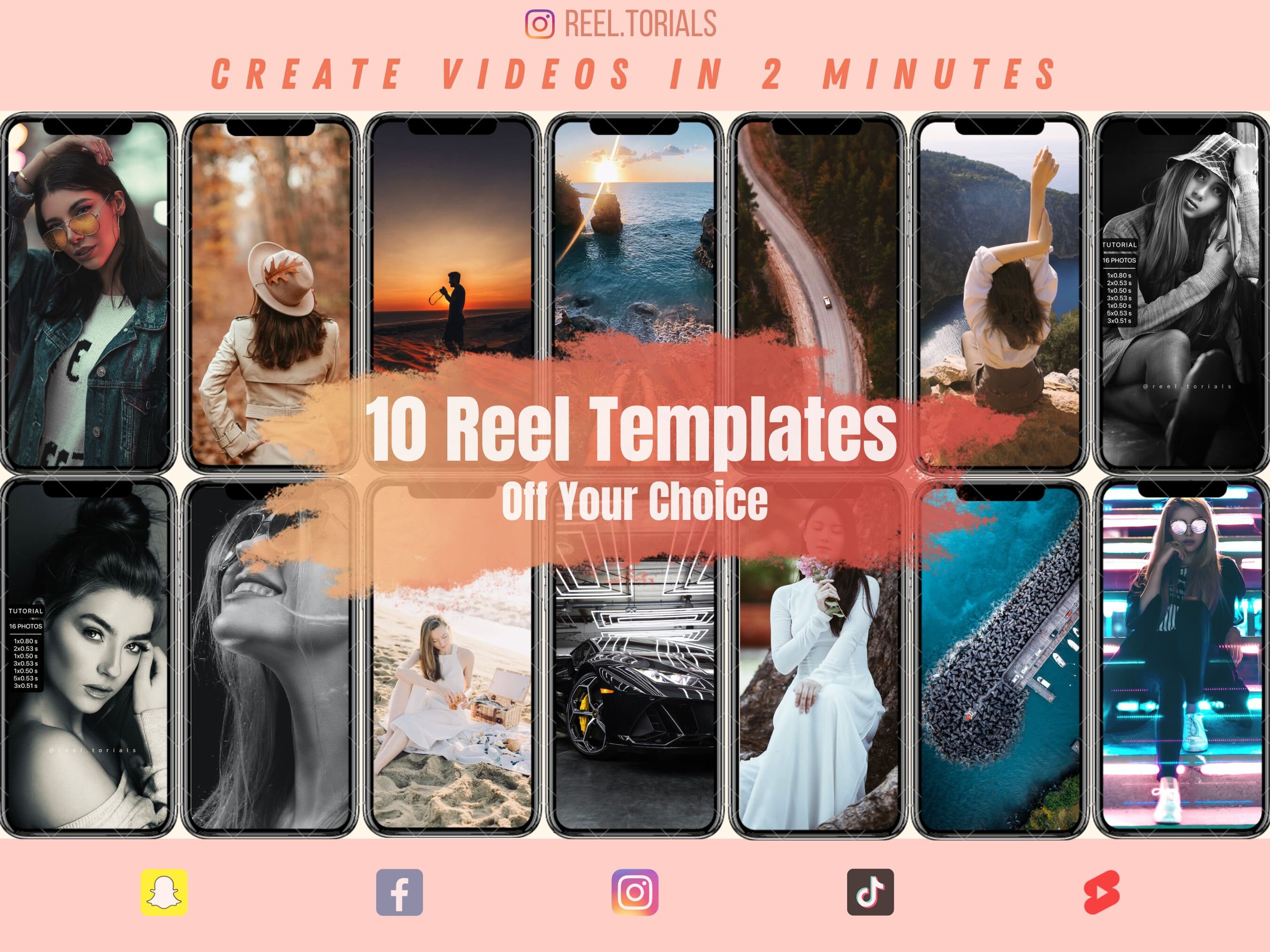 10 Reel Templates of Your Choice Made to Order Travel, Fashion ...